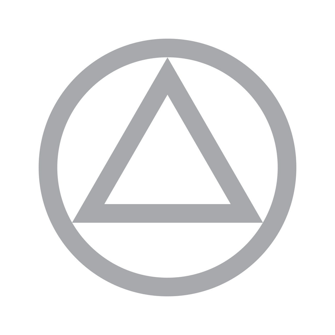 AA Alcoholics Anonymous Symbol Sticker Decal Die Cut - Self Adhesive ...