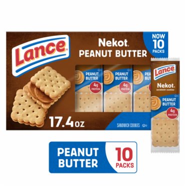 Lance Nekot Cookie Sandwiches Lemon Creme Filling , Lance, Nekot Peanut ...