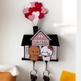 Kawaii Wall Key Holder Panda Bubu And Dudu Acrylic Keychain Hanger ...