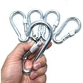 5 Pc 4.5" Large Big Heavy Duty 750LB Zinc-Galvanized Steel Non Rust ...