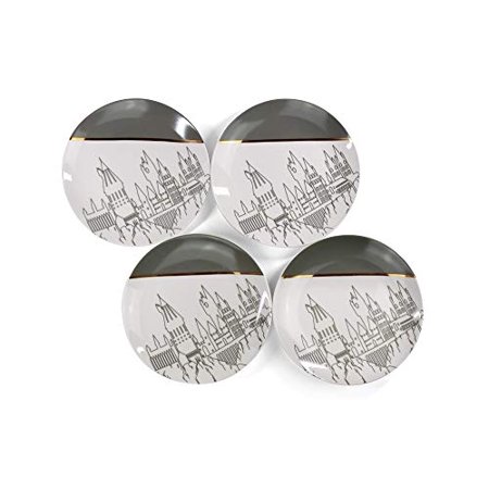 Harry Potter Hogwarts Castle White & Grey Ceramic Plate Collection ...