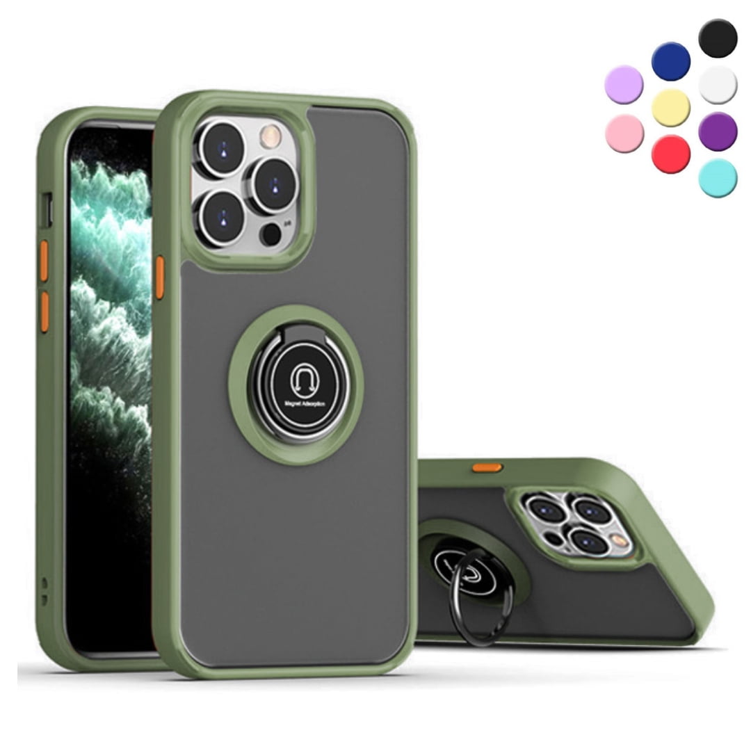 iPhone 13 Pro Max Protective Ring Standing Case Rotate Ring Stand ...