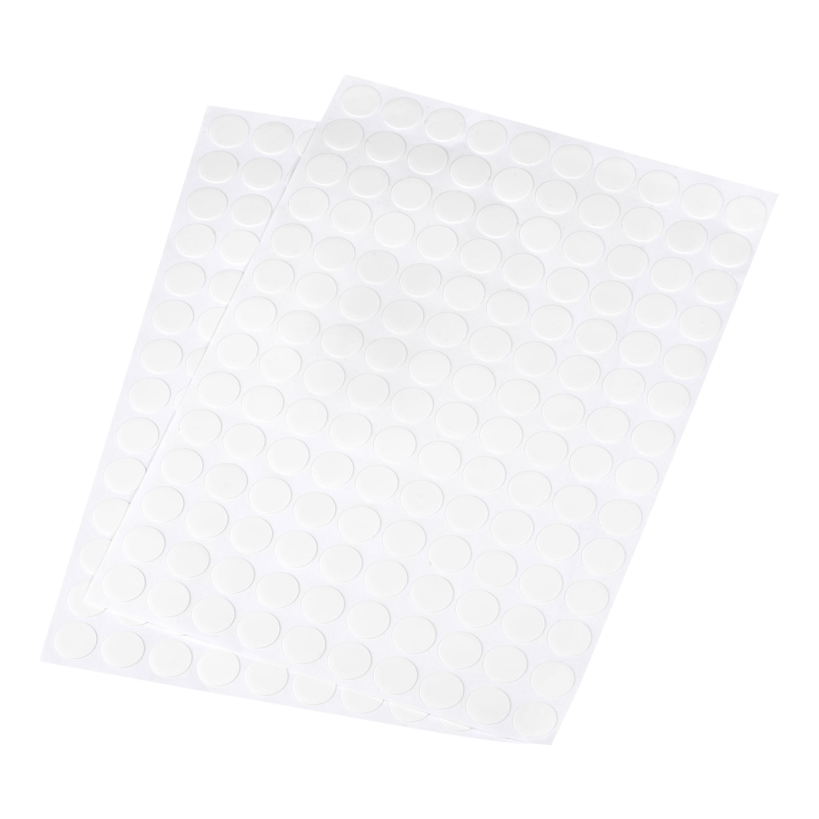 Uxcell 12mm Dia PVC Self Adhesive Screw Hole Cover Stickers White 4 ...