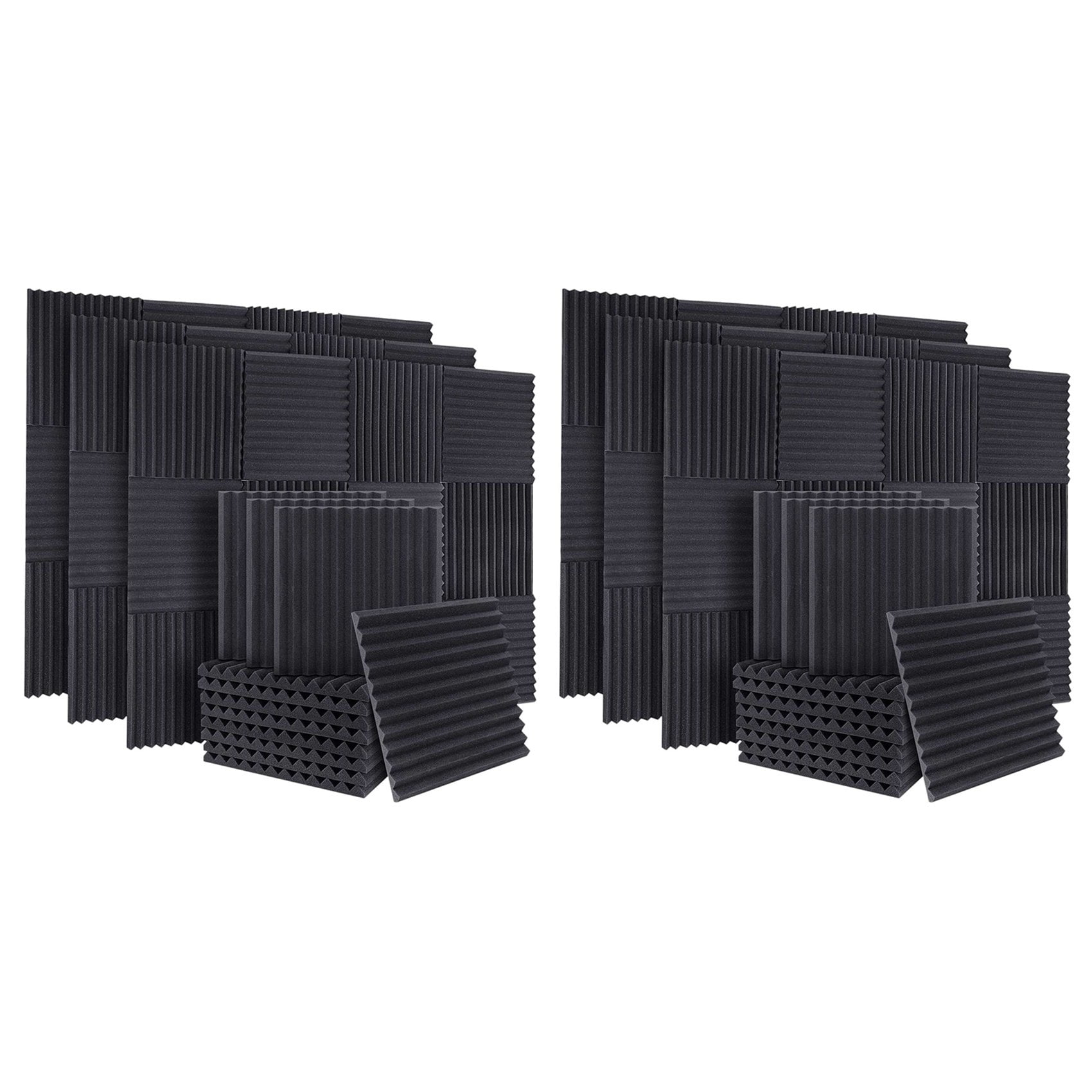 100Pcs Acoustic Soundproof Foam Sound Absorbing Panels Sound Insulation ...