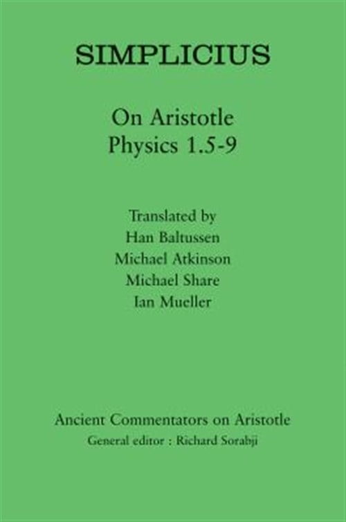 Pre-Owned Ancient Commentators on Aristotle Simplicius: On Aristotle ...