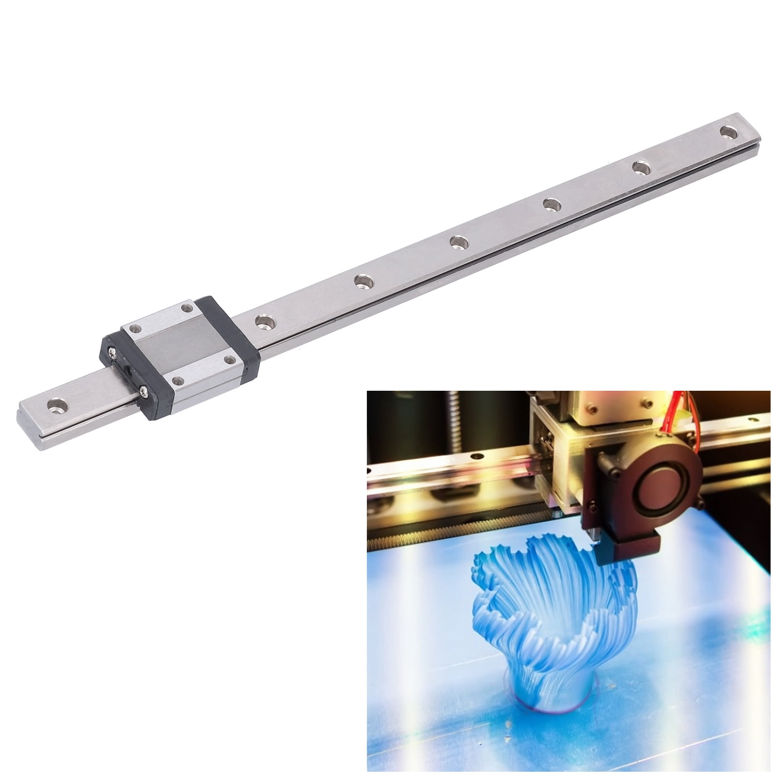 Tbest Linear Slider,MGN15C Linear Rail Guide Bearing Steel Linear ...