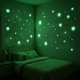CaiYueKe 100Pcs Star Night Light Sticker, Fluorescent Glow in the Dark ...
