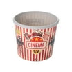 Reusable Retro Style Plastic Popcorn Serving Tubs, 3 Pack, 7" Tall x 4. ...