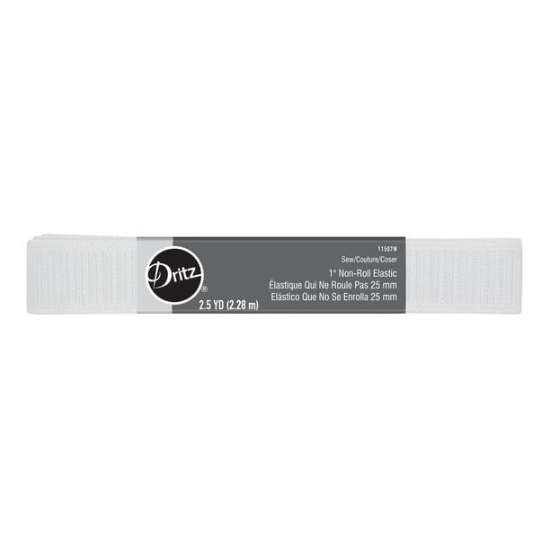 Dritz 1" Non-Roll Elastic, 2.5 Yd. - Walmart.com