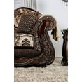 Traditional Dark Brown Chenille Sofa Furniture of America SM6431-SF ...