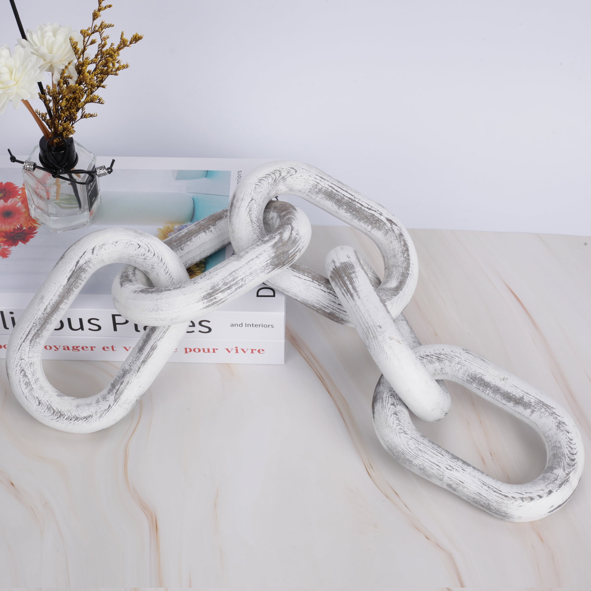 Modern Home Wood Chain Link Decor - Walmart.com