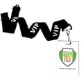 VIP Lanyard with Breakaway Clasp and Swivel Hook - Black Neck Strap ...