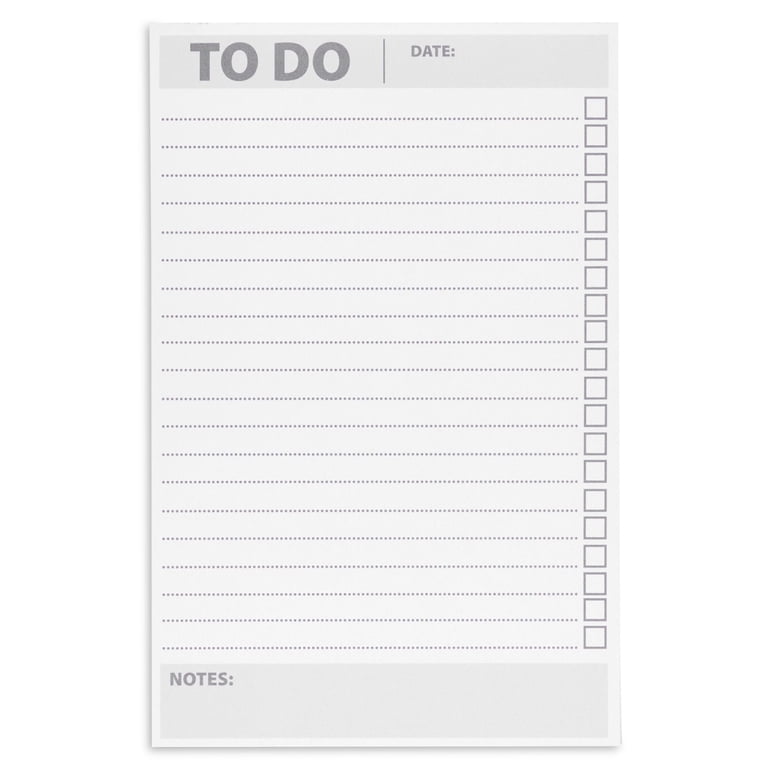 To Do Notepad To Do List Planning Pad 5.5 X 8.5 Notepad With Task ...