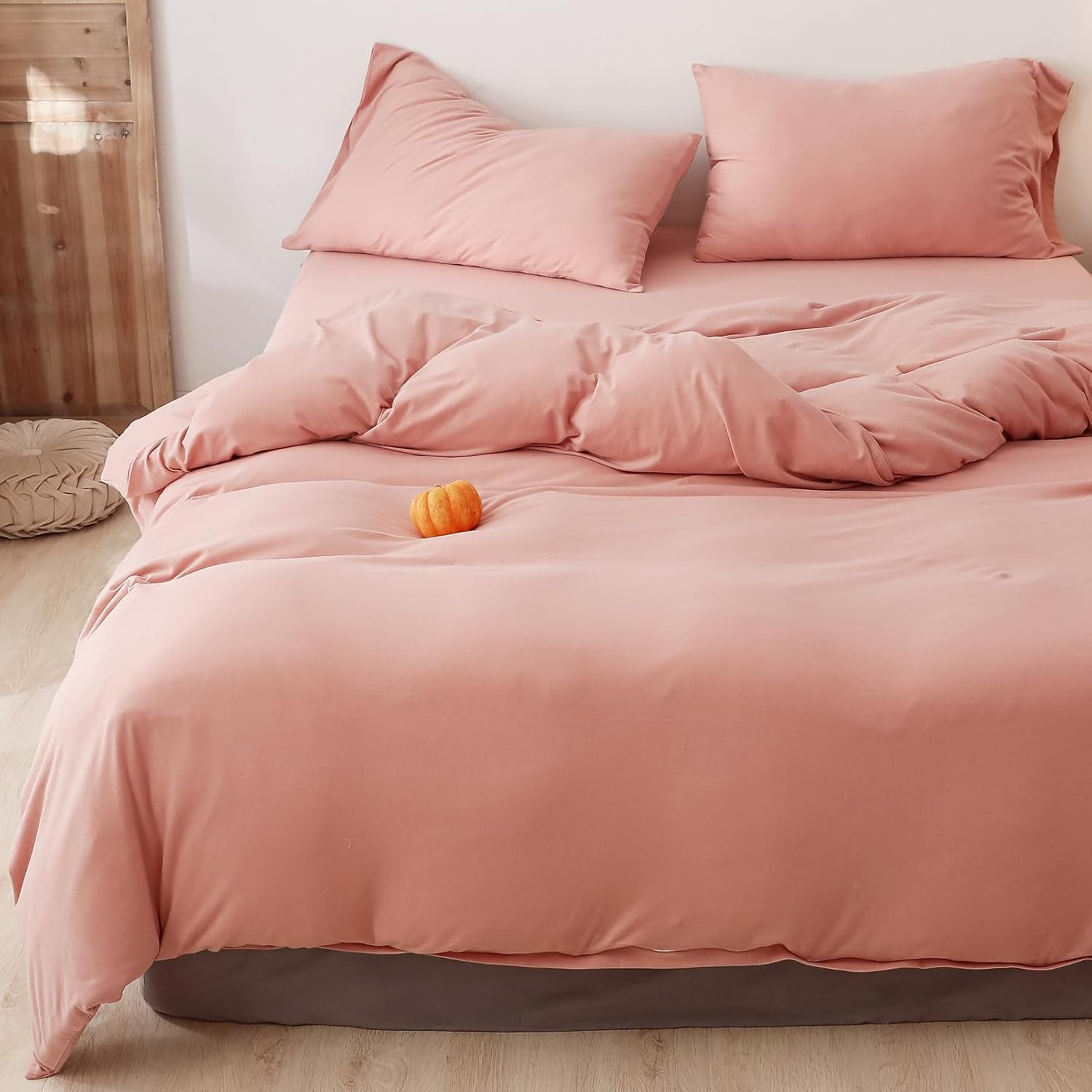 Click here for Siabc-Pink Clay 100 Jersey Knit Cotton Duvet Cover... prices