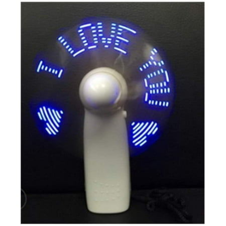 XYCCA LED Fan, Mini XYCCA Strong Handheld Fan LED Neon Glow Light-up ...