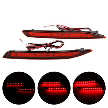 Xotic Tech Rear Bumper Reflector LED Brake Light Rear Fog Lamp for ...