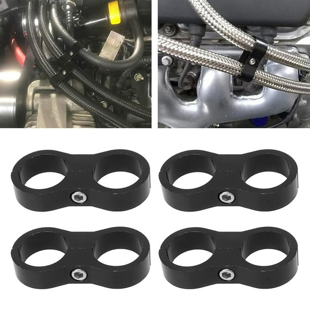 Hose Separator Clamp,4PCS 12AN Fuel Line Hose Separator Fuel Line ...