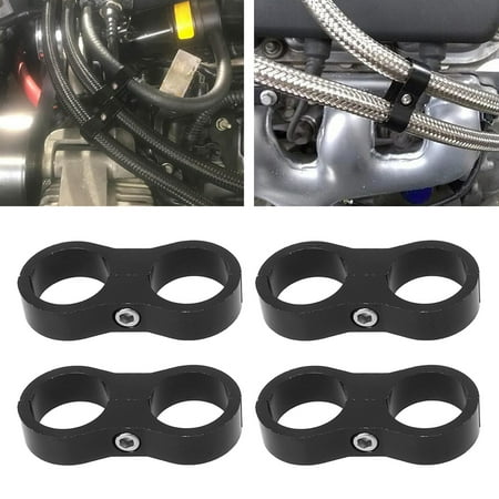 Hose Separator Clamp,4PCS 12AN Fuel Line Hose Separator Fuel Line ...