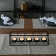 Mainstays Decorative Black Metal Votive Centerpiece Candleholder, 4 ...