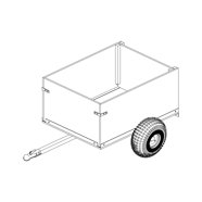 Strongway Steel ATV Trailer, 1,200-Lb. Capacity, 18 Cu. Ft. - Walmart.com