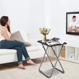 Garden 4 you Folding TV Tray Table,TV Dinner Table with Sturdy MDF Top ...