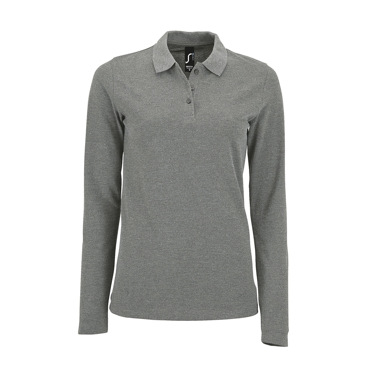 Click here for Sols Sols Womens Perfect Long Sleeve Pique Polo Sh... prices