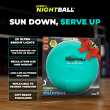 Nightball LED Beach Volleyball - Glow in The Dark Play Set for Teens - Outdoor Gear Gift ...