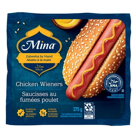 Mina Halal Chicken Wieners, 450 g - Walmart.ca