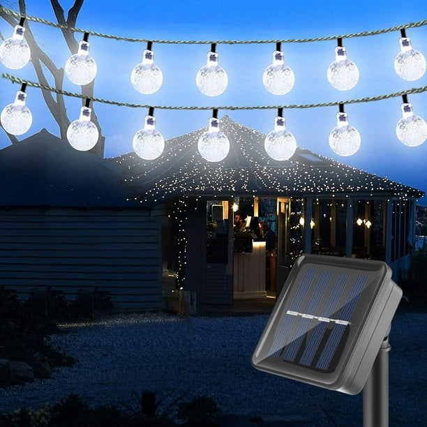 Solar Powered 30 LED String Light Garden Path Yard Decor Lamp Outdoor ...