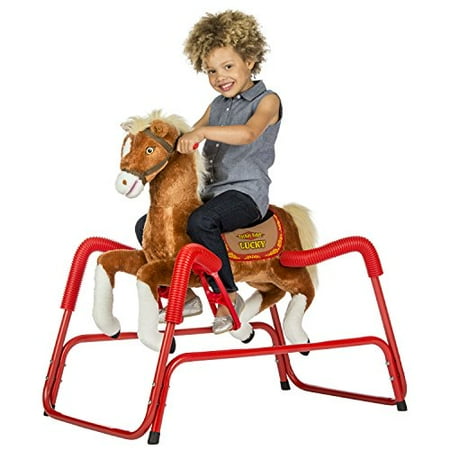 Rockin' Rider Lucky Talking Plush Spring Horse - Walmart.ca