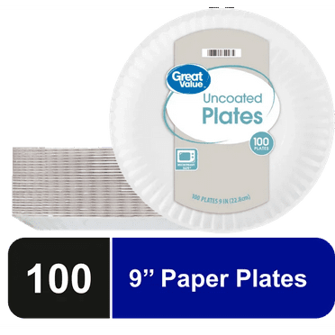 Great Value Everyday Paper Plates, 10", 140 Count - Walmart.com