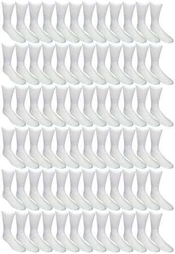 180 Pairs Case of Mens Sports Crew Socks, King Size 13-16, Wholesale ...