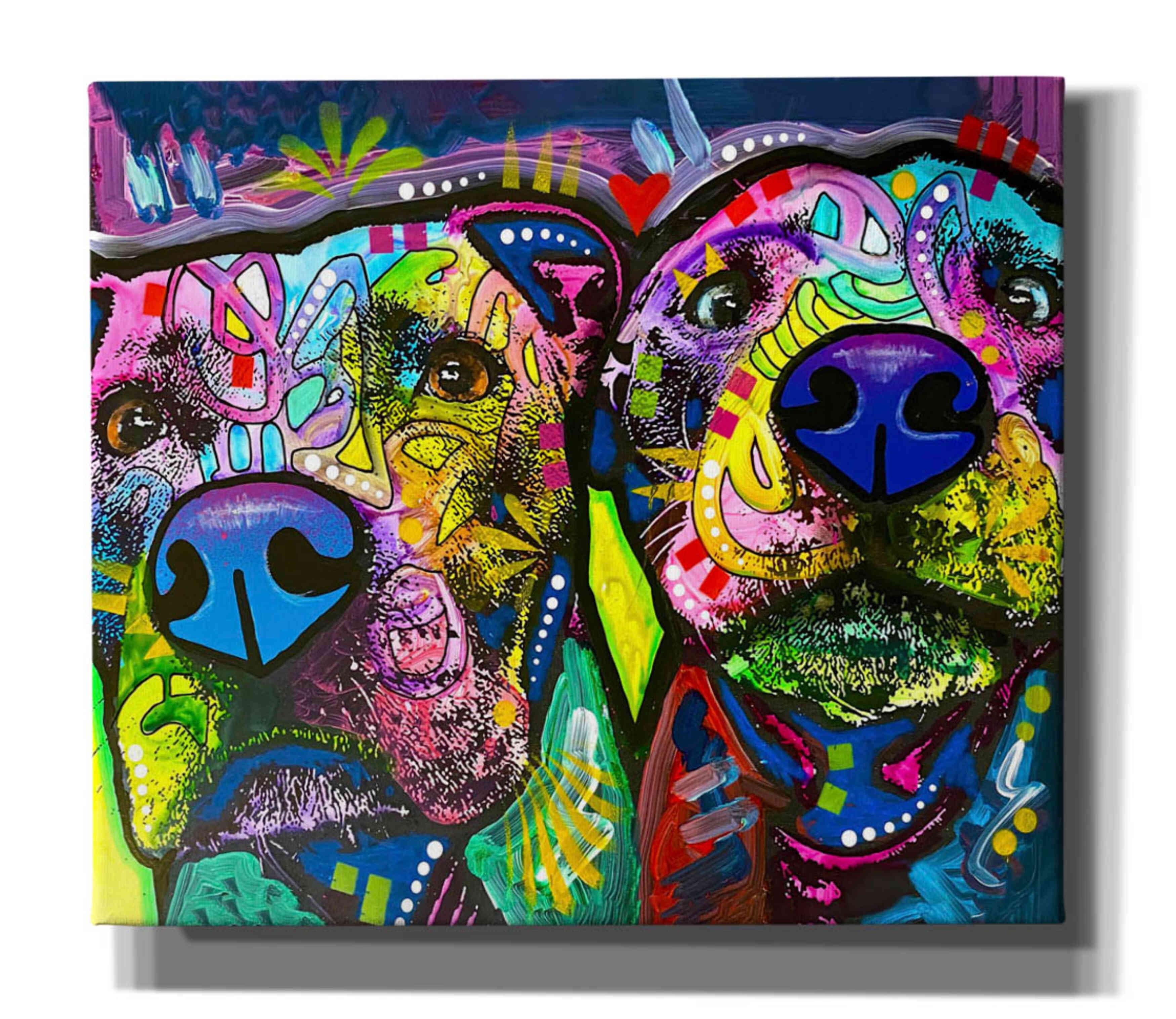 Epic Graffiti 'Double Trouble' by Dean Russo, Canvas Wall Art, 30"x26 ...