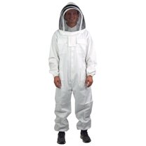 XL Professional Cotton Full Body Beekeeping Bee Keeping Suit, with Veil ...