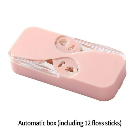 Portable Mini Floss Storage Box Floss Automatic Pop-Up Carry 12 Floss ...