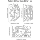 3 Style Vintage Car Cutting Dies Classic Car Carbon Steel Stencil ...