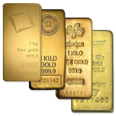 1000 gram Kilo Gold Bar - Valcambi (.995 Purity, Cast w/Assay ...