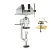 LYUMO 3" Table Vise Clamp 360 Degree Rotating Bench Vise Aluminum Vise ...