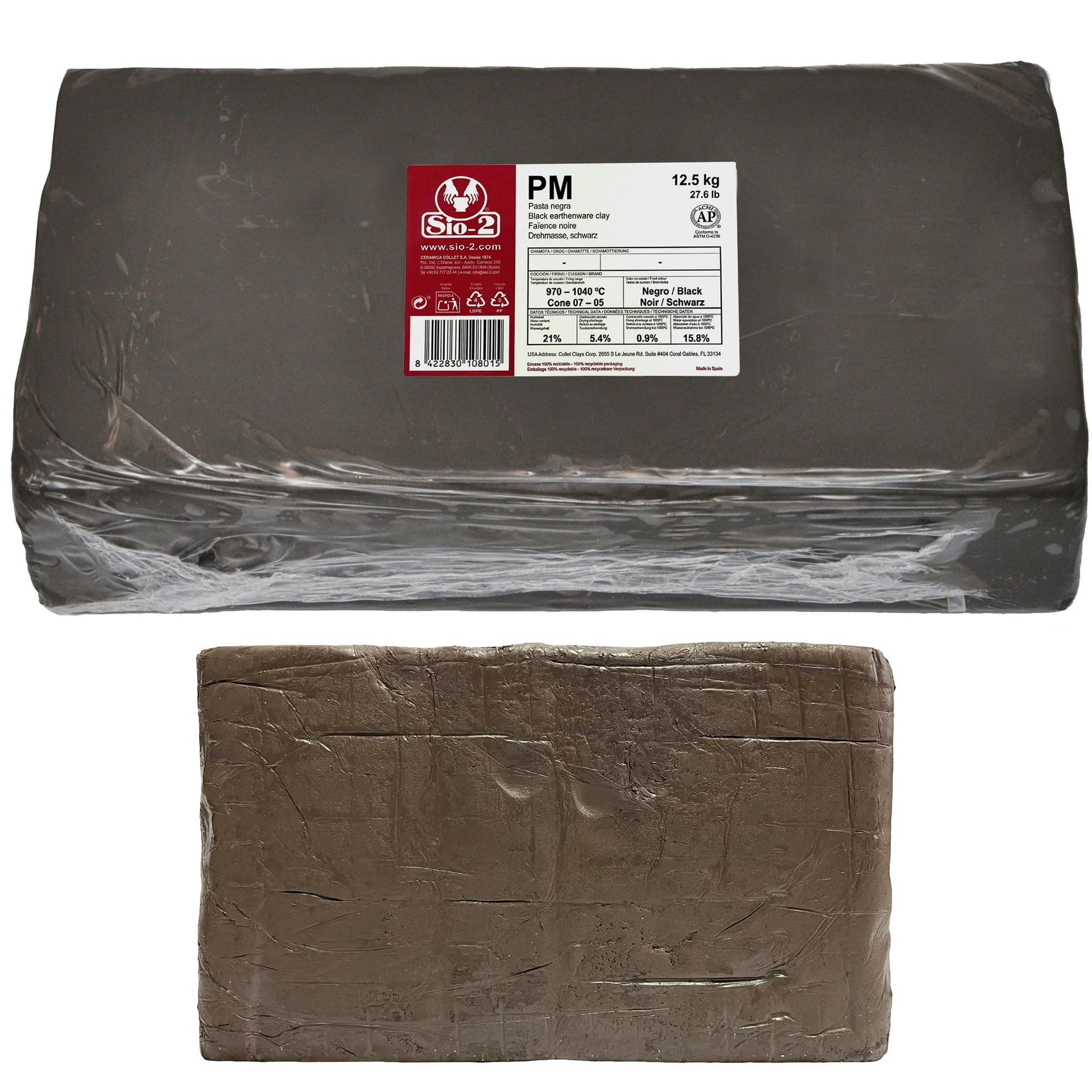 Click here for Sio-2 Pm Black Earthenware Ceramic Pottery Clay 27... prices