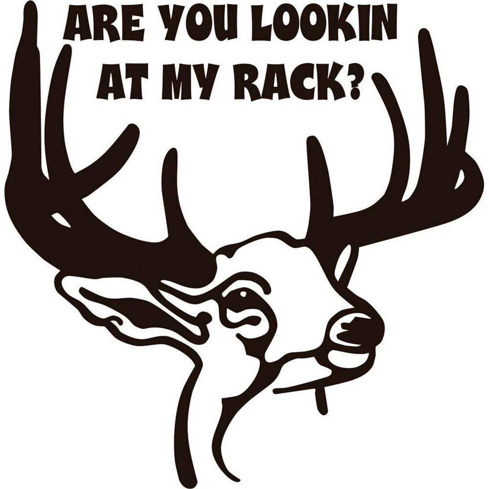 Are You Looking At My Rack ? Deer Animal Graphic Design Hunter Quote ...