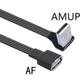 7829 Flexible Silicone USB 2.0 Male To Female Data Cord 90 Degree Bend ...