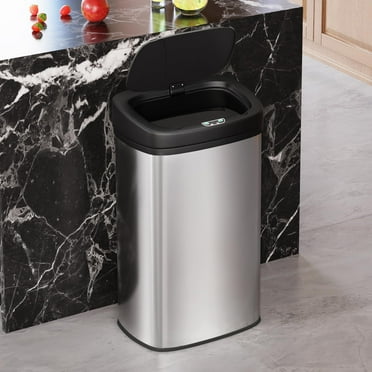 Pirecart 18.5 Gallon Automatic Trash Can, Touchless Motion Sensor ...