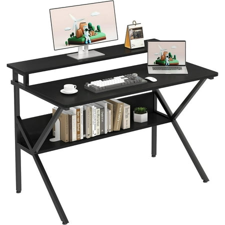 39'' Small Computer Desk, Home Office Desk for Small Space, Laptop Desk ...