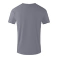 Antinious Men Solid Round Neck Zip Pocket Short Sleeve Training Fitness ...