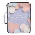 3d Pastel Hearts Happy Valentine Accordion File Organizer Expanding ...