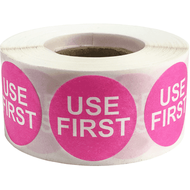 Writable Food Rotation Labels Prep Date Use by Permanment Adhesive 1 x ...