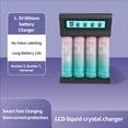 Fast Chargers Adapter For 2A 3A Rechargeable Batteries With 4 Slots LCD ...
