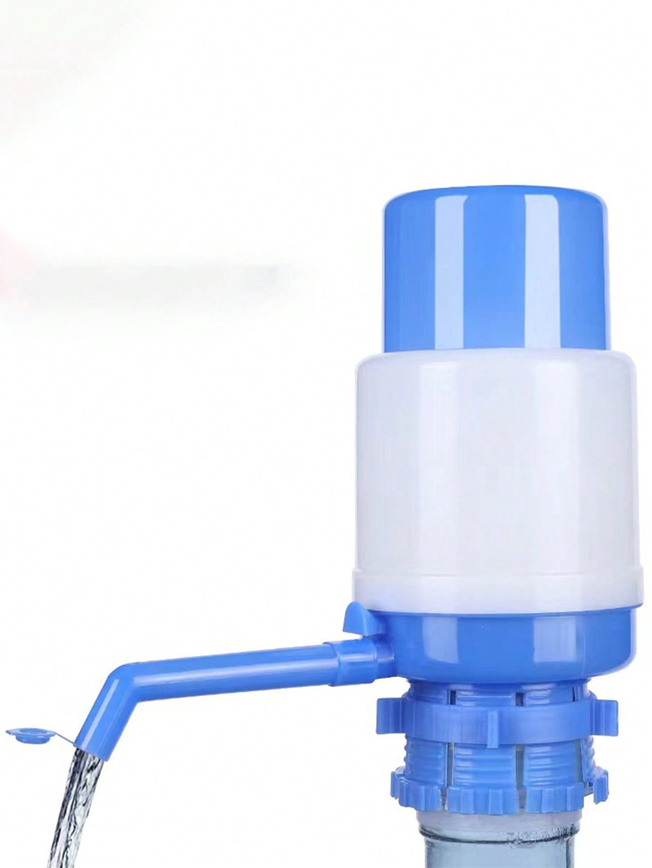 1pc Blue & White Home And Office Barrel Water Pump For Bottled Water ...
