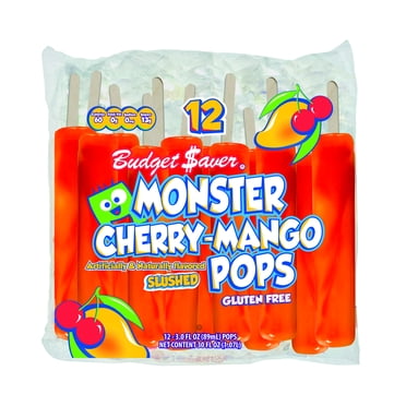 Budget Saver Slushed Cherry-Pineapple Monster Pops, 12 Ct - Walmart.com