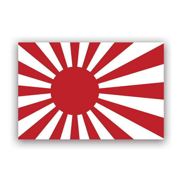 Japan Rising Sun Flag Sticker Decal - Self Adhesive Vinyl ...